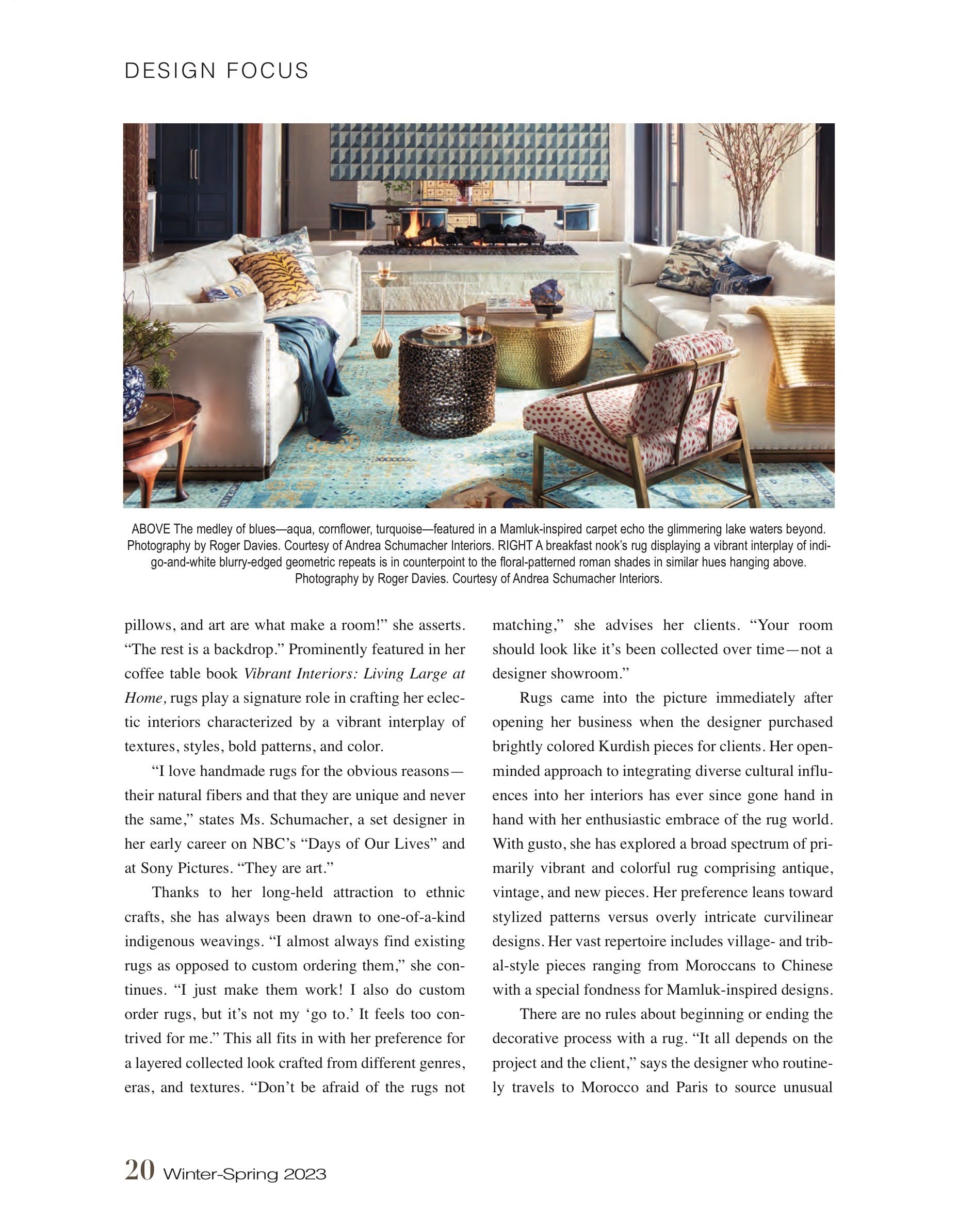 Area Magazine - Andrea Schumacher Interiors